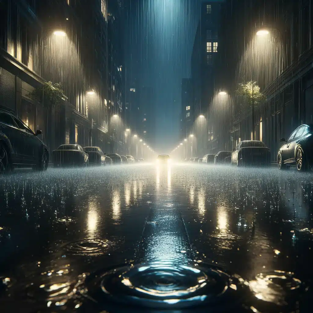 HEAVY RAIN at Night 10 Hours for Sleeping • Sleep Sounds