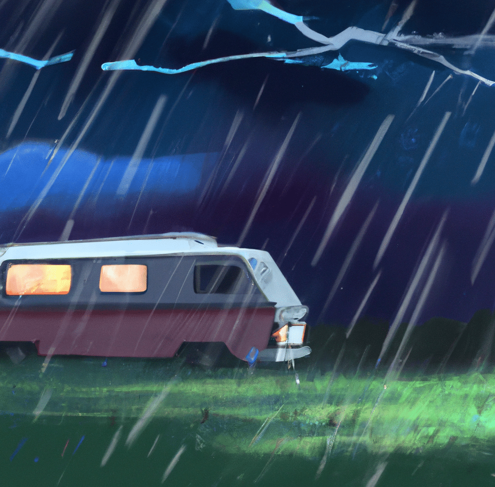 Stormy Rain & Thunder from Inside Car • Sleep Sounds