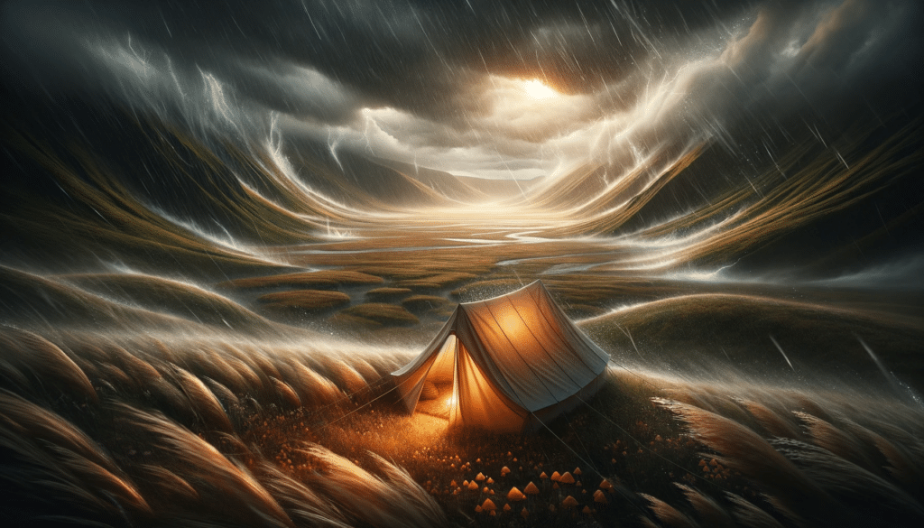 Rain on a Tent & Wind Sounds (8 Hours) • Sleep Sounds • MeSleepy.com