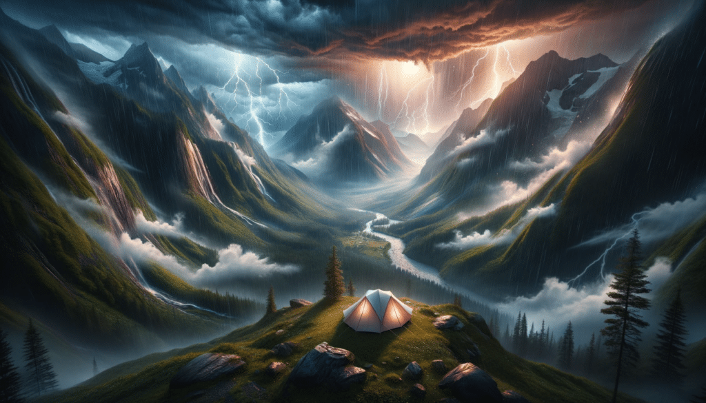 10h Thunderstorm & Rain On Tent in the Mountains • Sleep Sounds